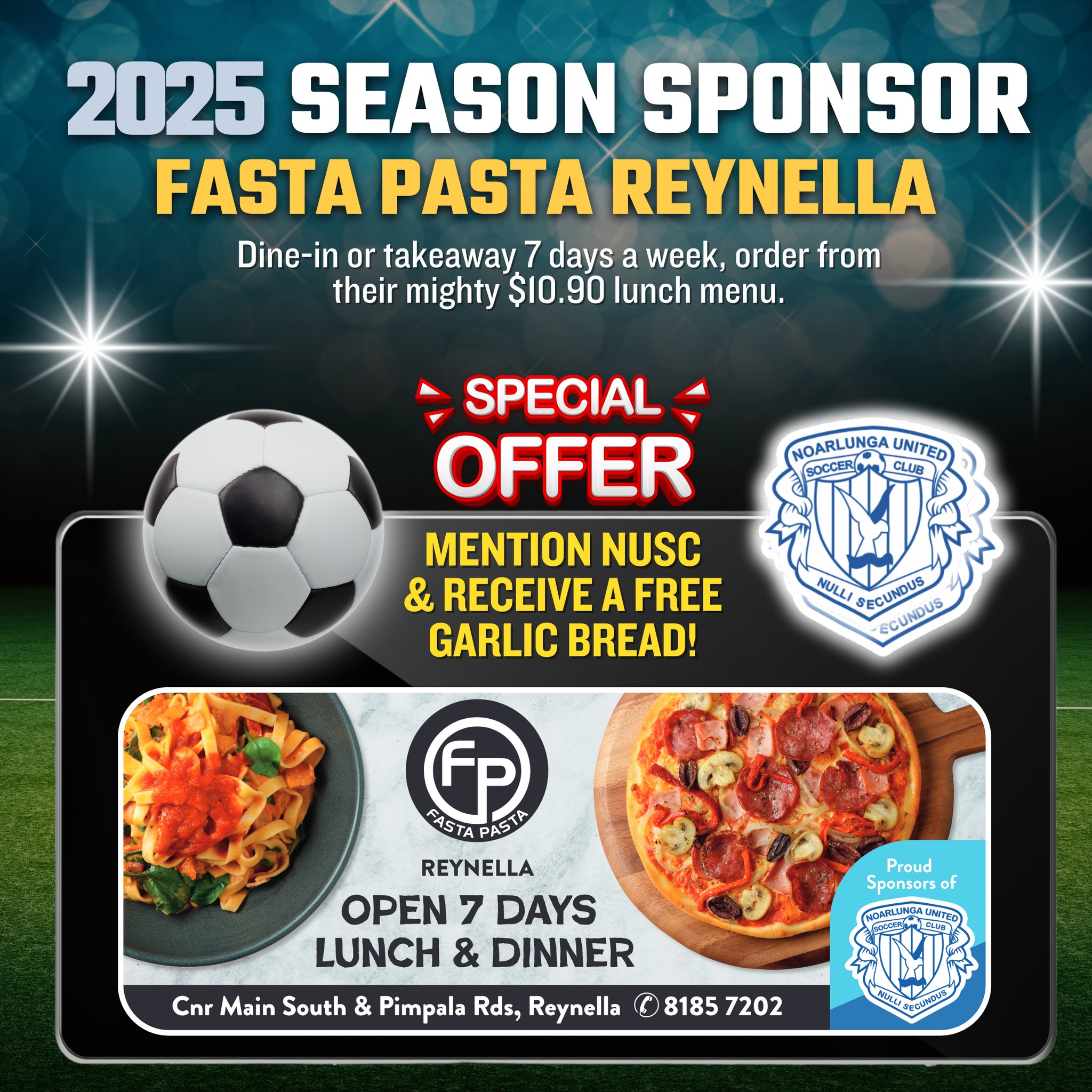 Fasta Pasta | Noarlunga United Soccer Club